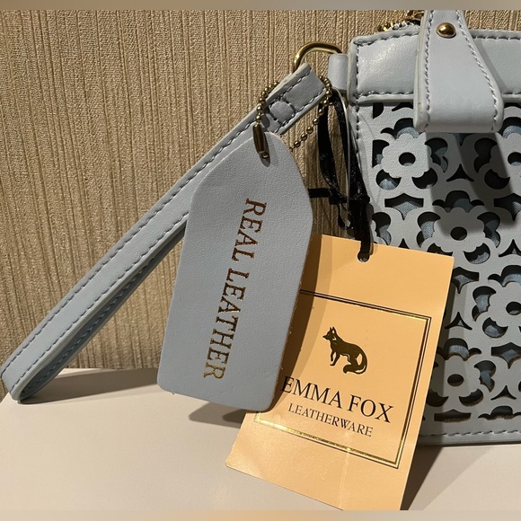 Emma Fox | Bags | Emma Fox Genuine Lthr Forsyth Wristlet Clutch ...